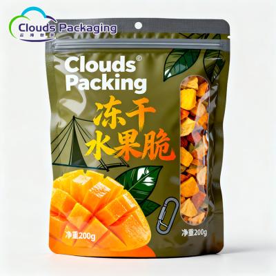 China Custom Stand Up Pouches for Dried Fruits Mango Snacks 121℃ Retort Resistant for sale