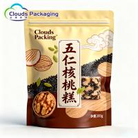 China Custom Stand Up Pouches for Sugar Nuts Candy Snacks Heat Seal Food Packaging 121℃ for sale