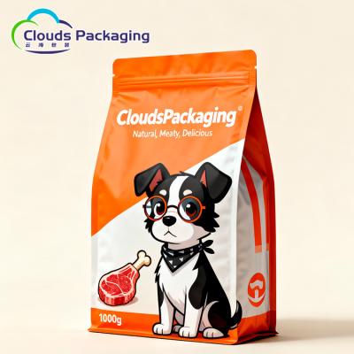 China Square Bottom Dog Food Packaging Bag Stand Up Customization for sale