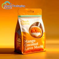 China Flat Bottom Plastic Zipper Packaging Bags Customized For Cake Dessert for sale