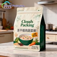 China Square Bottom Plastic Fast Food Packaging Bags Big Custom Logo for sale