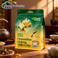 China Custom Flat Bottom Zipper Bags for Tea Cookies Crisps Food Grade 121℃ Retort for sale