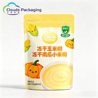 China Custom Baby Food Stand Up Pouches with Zip Lock 121℃ Retort Resistant BPA Free for sale