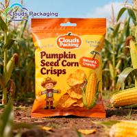 China Custom Printed Corn Chips VMPET Foil Back Seal Bags Heat Resistant to 121℃ for Popcorn Packaging for sale