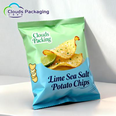 China Custom Printed Potato Chips Back Seal Pouch Food Grade 121℃ Retort Bag for sale