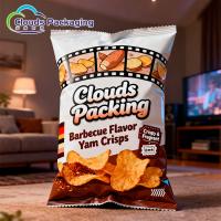 China Custom Printed Plastic Back Seal Bags for Potato Chips Popcorn Crisps Snack Packaging 121℃ Retort for sale