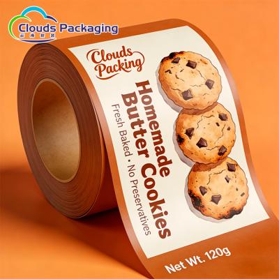 China Customized Laminated Film Roll Stock for Snack Packaging Back Seal Bag 121℃ Retort for sale