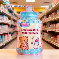 China Custom Cartoon Animal Shape Dried Food Nuts Zipper Bags 121℃ Retort Resistant for sale