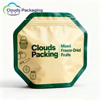 China Milk Tablets Nuts Dried Food Zipper Packaging Bag Custom Shape for sale