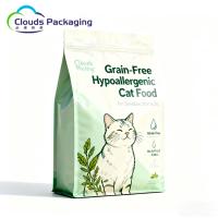 China Custom Printed Flat Bottom Pet Food Pouches 121℃ Retort Stand Up Bags for sale