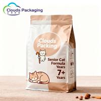 China Custom Square Bottom Plastic Pet Food Bags for Kitten Cat Food Packaging 121℃ Retort for sale