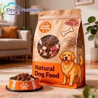 China Custom Printed Square Bottom Dog Treat Bags Plastic Waterproof 121℃ Retort Pouch for sale