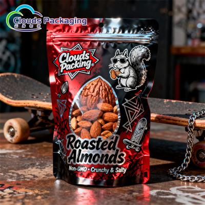China Food Grade Stand Up Pouch Custom Printing for Almonds Nuts Packaging 121℃ Retort for sale