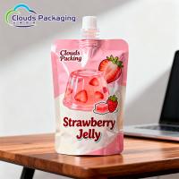 China Custom Fruit Jelly Spouted Pouches Plastic Stand Packaging Bag with Nozzle 121℃ Retort for sale