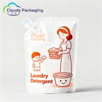 China Custom Laundry Detergent Spout Bags Plastic Stand Packaging Bag with Nozzle 121℃ Retort for sale