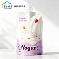 China Customization Milk Drinks Spouted Pouches Plastic Yogurt Packaging Bag with Nozzle for sale