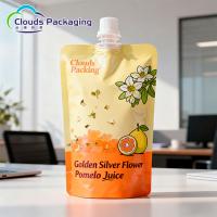 China Fruit Puree Juice Plastic Spouted Stand Up Pouch Customization for sale