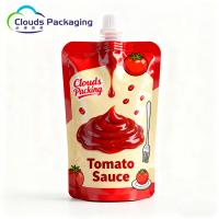 China Customized Food Grade Stand Up Pouch with Spout for Sauce Jam Soup 121℃ Retort for sale