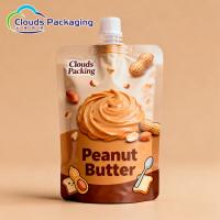 China Custom Stand Up Spouted Pouches 121°C Retort Resistant Leak Proof Packaging Bag for Sauce Butter for sale