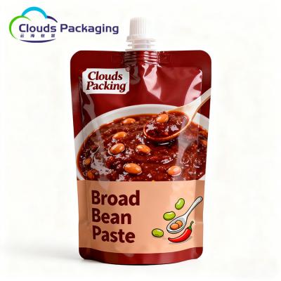 China Custom Printed Spout Pouches Stand Up Bag for Porridge 121℃ Retort for sale