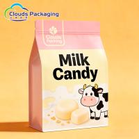 China Custom Printed Food Grade Square Bottom Zipper Plastic Bags 121℃ Retort for Nut Candy Snack for sale