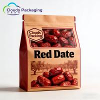 China Custom Square Bottom Plastic Bags with Zip Closure for Peanut Food Grade Packaging 121℃ for sale