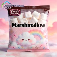 China Custom Plastic Back Seal Bags With Clear Window For Marshmallow Cake for sale