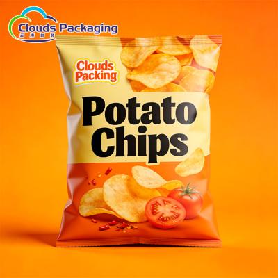 China Customized Food Grade Chips Packaging Bags Back Seal Bags Snack Crisps 121℃ Retort for sale