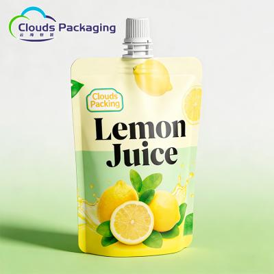China Customized Liquid Stand Up Pouch with Spout Food Grade Plastic Packaging 121℃ Retort for sale