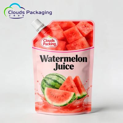 China Customized Stand Up Pouch with Spout for Drinks Fruit Juice Food Grade 121℃ Retort for sale