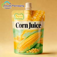 China Customized Plastic Stand Up Pouch with Spout Drinks Fruit Juice Packaging Bag for sale