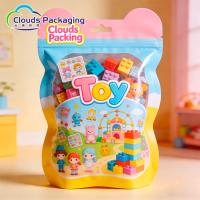 China Custom Shape Stand Up Zipper Pouch for Toy Brick Freeze-Dried Foods 121℃ Retort for sale