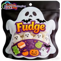 China Customized Food Grade Stand Up Pouch with Special Shaped Zipper Bag for Fudge Snack 121℃ Retort for sale