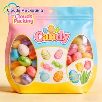 China Custom Food Grade Stand Up Pouch with Clear Window Special Shaped Zipper Bag 121℃ Retort for sale