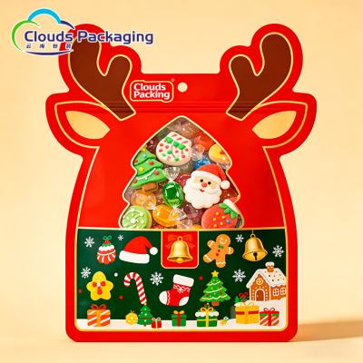 China Custom Shape Food Grade Stand Up Pouch with Zipper for Candies Biscuit 121℃ Retort for sale
