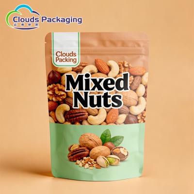 China Custom Printed Food Grade Stand Up Pouches for Nuts Snack Packaging 121℃ Retort for sale