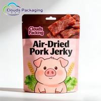 China Customized Plastic Food Packaging Bags With Zip Closure For Jerky Snack for sale