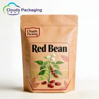 China Customized Round Bottom Stand Up Pouch With Zipper For Bean Jujube Packaging for sale