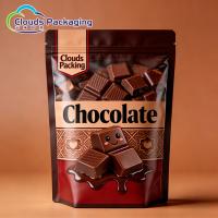 China Custom Food Grade Stand Up Pouch with Zipper for Chocolate 121℃ Retort Resistant for sale