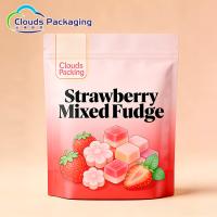 China Custom Stand Up Ziplock Pouch Food Grade Plastic Packaging 121℃ Retort Gummy Candy for sale