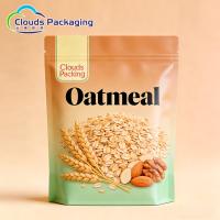 China Custom Printed Food Grade Stand Up Zipper Pouch for Fudge Oatmeal Packaging 121℃ Retort for sale