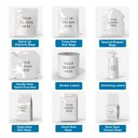 China Custom Logo Printed Zip Lock Packaging Bags Small Items Sachet for Cotton Pads 121℃ for sale