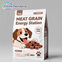 China Custom Printed Pet Food Packaging Bags Food Grade Stand Up Pouch with Zipper 121℃ Retort for sale