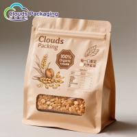 China Custom Printed Flat Bottom Stand Up Pouch Food Grade Zipper Bag 121℃ Retort for sale
