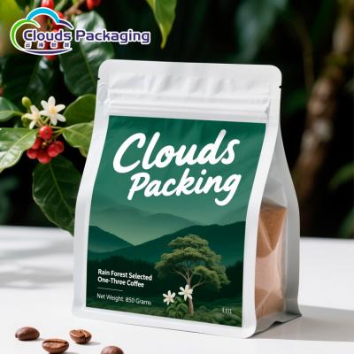 China Custom Printed Flat Bottom Stand Up Pouch Food Grade Zipper Bag 121℃ Retort for sale