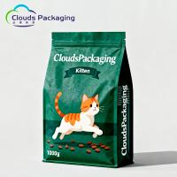 China Square Bottom Custom Pet Food Packaging Bag Food Grade Stand Up Pouch with Zipper 121℃ Retort for sale