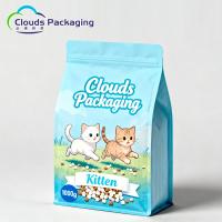 China Custom Square Bottom Pet Food Packaging Bag Stand Up Pouch with Zipper Food Grade 121℃ Retort for sale
