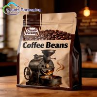 China Custom Printed Flat Bottom Stand Up Zipper Pouch for Coffee Packaging 121℃ Retort for sale