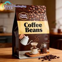 China Custom Printed Flat Bottom Stand Up Zipper Pouch for Coffee Packaging 121℃ Retort for sale