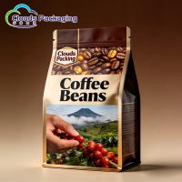 China Custom Coffee Bag with Degassing Valve Food Grade Zipper Stand Up Pouch 121℃ Retort for sale